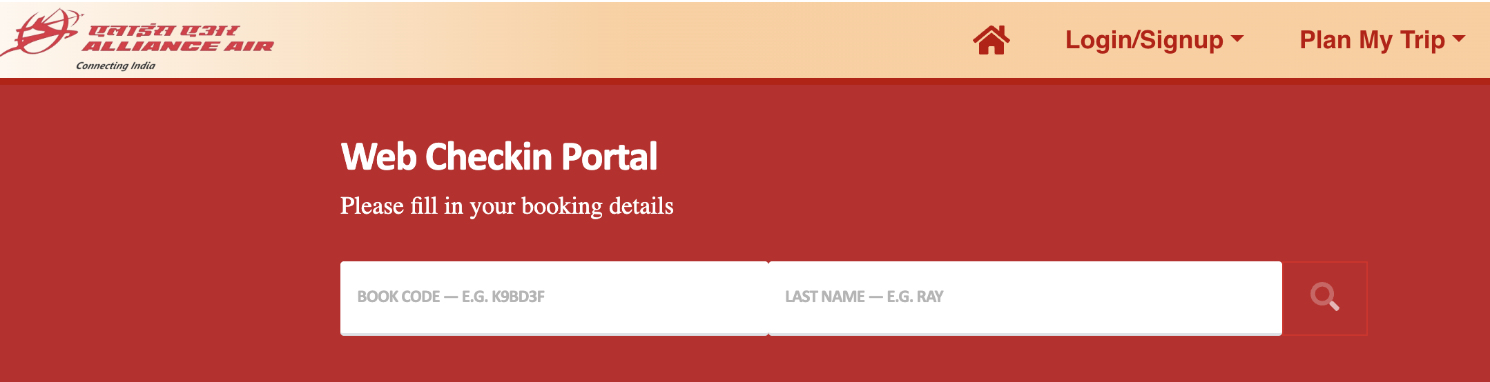 Alliance Air Web Checkin Guide - Complete 9I Checkin Process